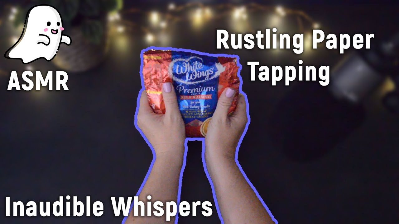ASMR | Baking Supplies - Tapping & Rustling Paper (Inaudible Whispering ...