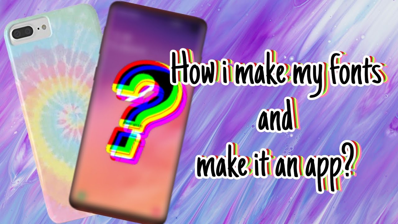 How I make My fonts??? - YouTube