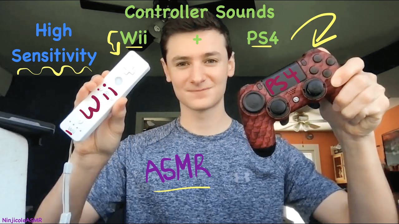 ASMR | Wii+PS4 Controller Sounds | High Sensitivity | Lo-Fi - YouTube