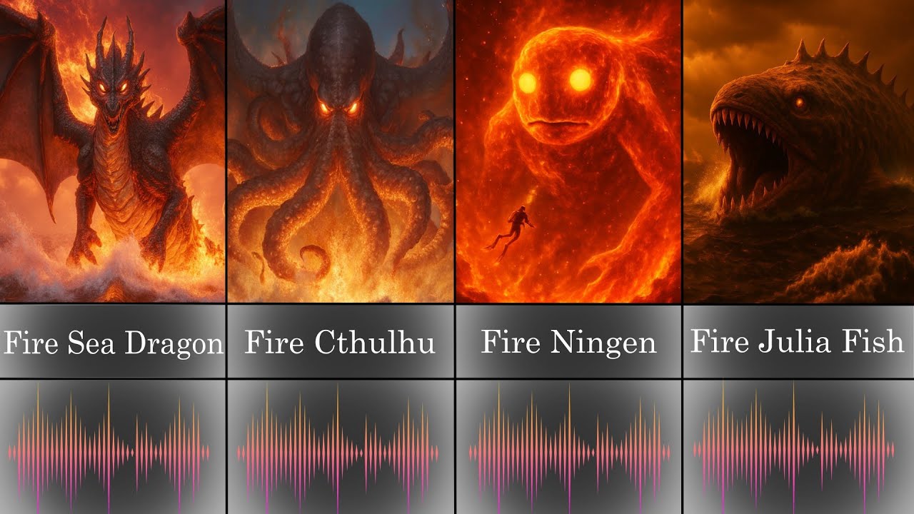 Mythical Sea Creatures (With Audio) FIRE VERSION PART 2 - YouTube