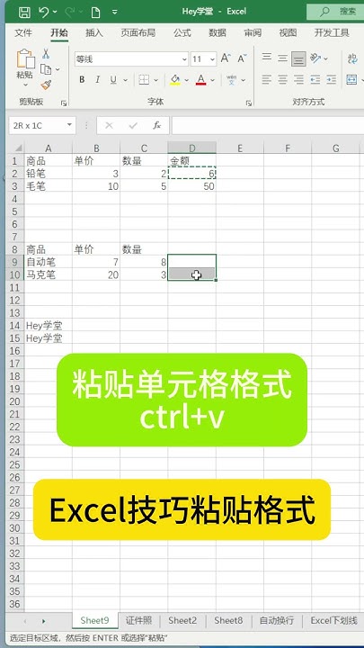 Excel技巧粘贴格式 Excel Exceltips Learnexcel Learnexcelfree Learnexcelonline Exceltricks Youtube