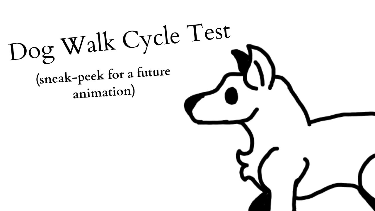 Doggo Walk Cycle Test (for a future animation meme) - YouTube