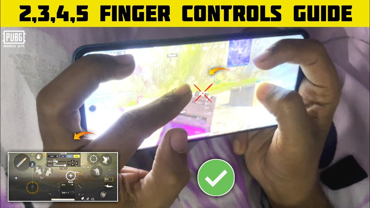 😍Pubg Lite 2,3,4,5 Secret Finger Controls Guide | Pubg Lite Controls ...