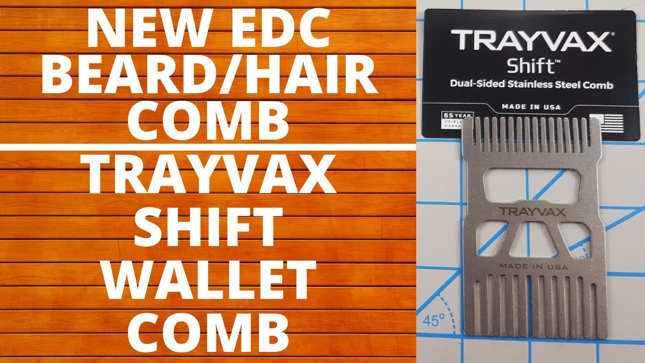 NEW EDC COMB, TRAYVAX SHIFT CARD COMB, EVERYDAY CARRY, EDC - YouTube