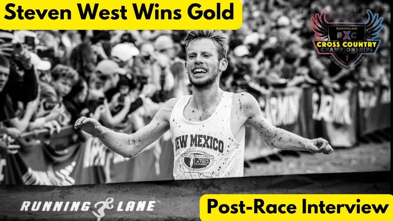 Steven West wins 🥇 at GRXC3 and gives RunningLane a Post-Race Interview ...