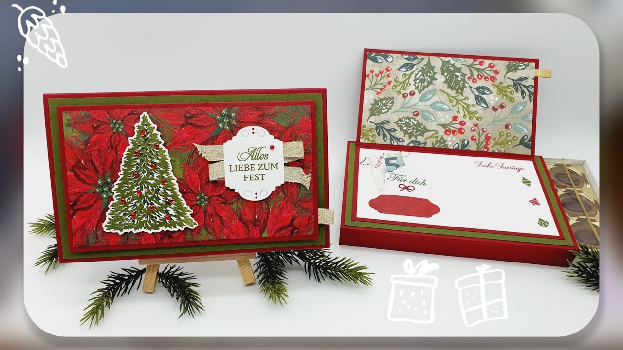 Anleitung: Toffifee-Verpackung mit integrierter Karte │ Geldgeschenk │ Stampin' Up! - YouTube