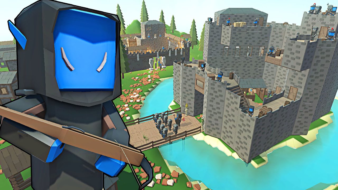 LARGEST Island CASTLE WALLS Defense EVER! - Ancient Warfare 3: Battle ...