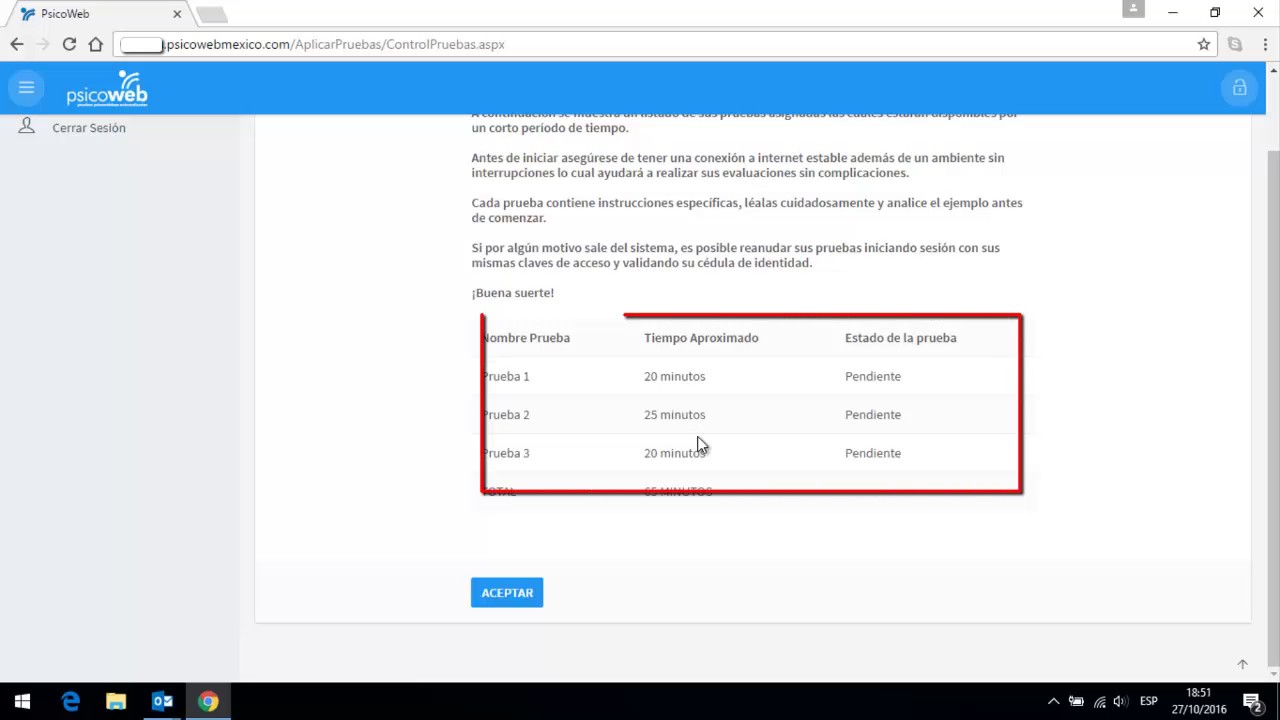 Como aplicar las pruebas como candidato | Psicoweb - YouTube