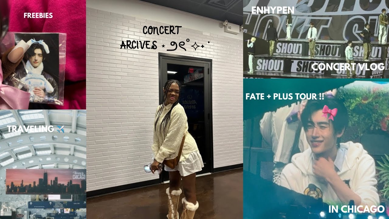 ENHYPEN FATE PLUS TOUR 🎸⋆⭒˚｡⋆ Concert archives|Kpop concert vlog, grwm ...