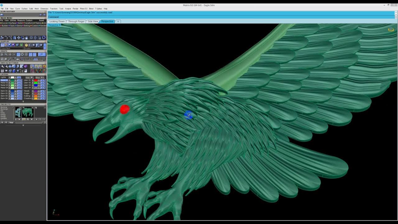 How to make 3D gemvision jewelry design matrix 8 - YouTube