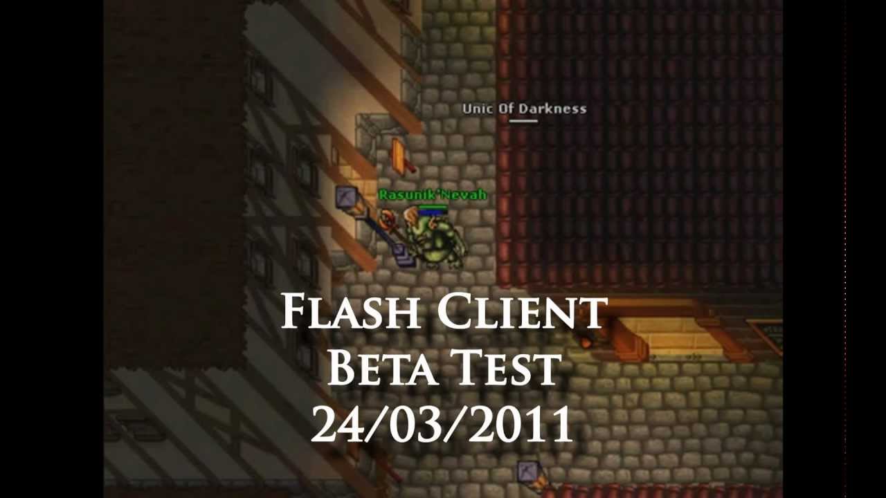Crazy bug on Tibia Flash Client - YouTube