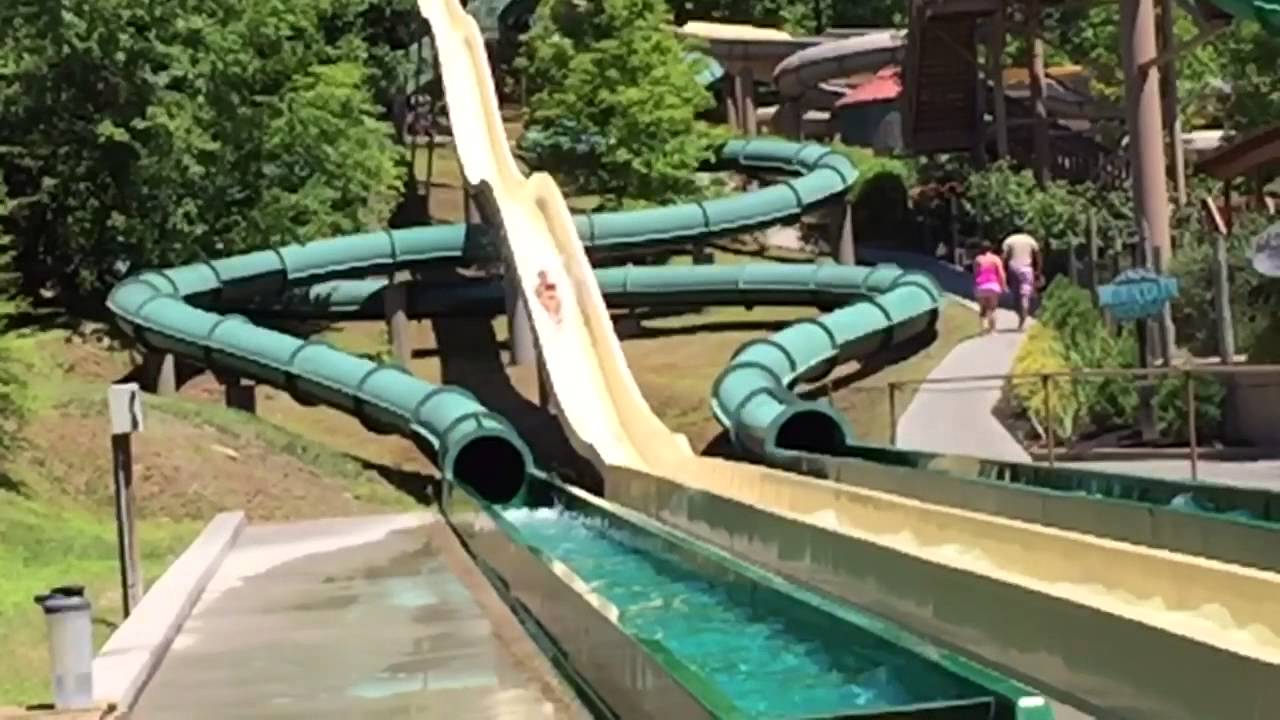 Mountain Scream POV Slow Mo Dollywood's Splash Country - YouTube