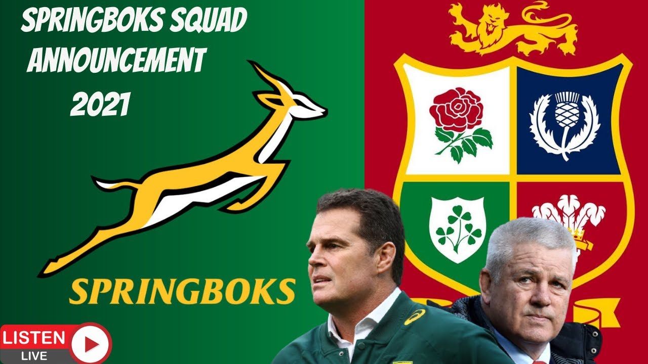 Springboks Squad Announcement 2021 Live Reaction - YouTube