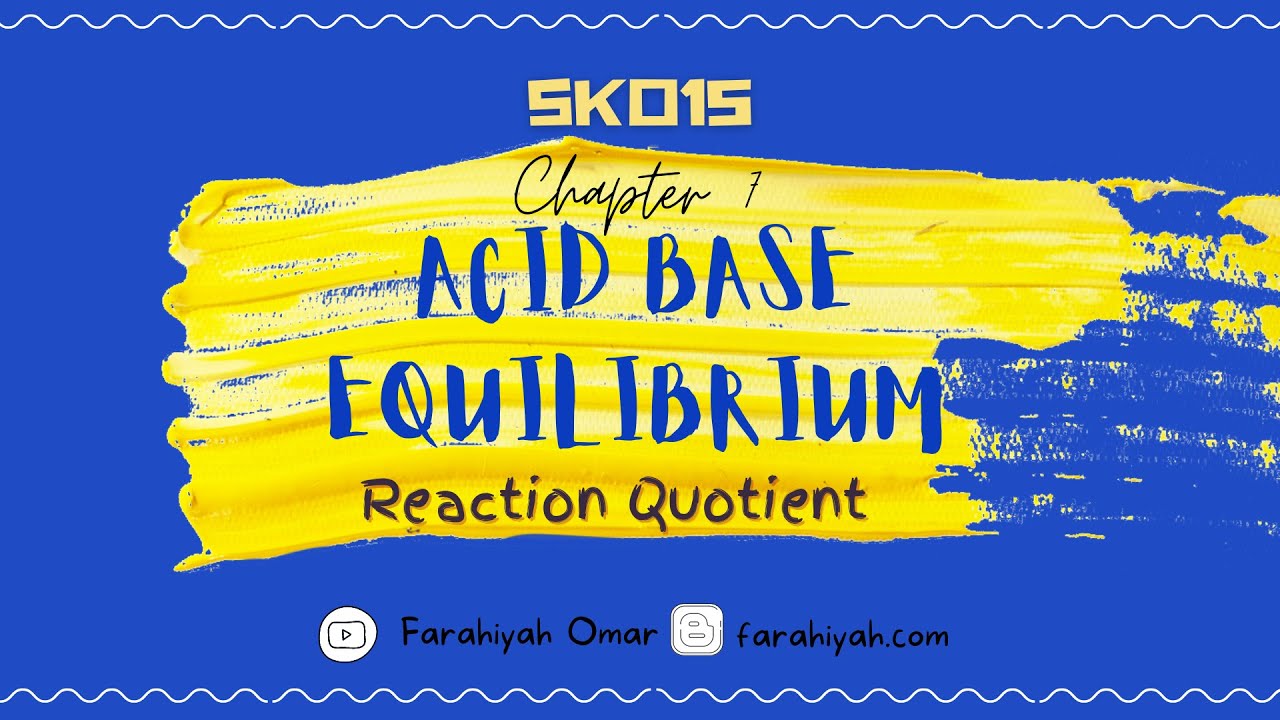 SK015 Chapter 7 Reaction Quotient ( Tutorial Q19) - YouTube