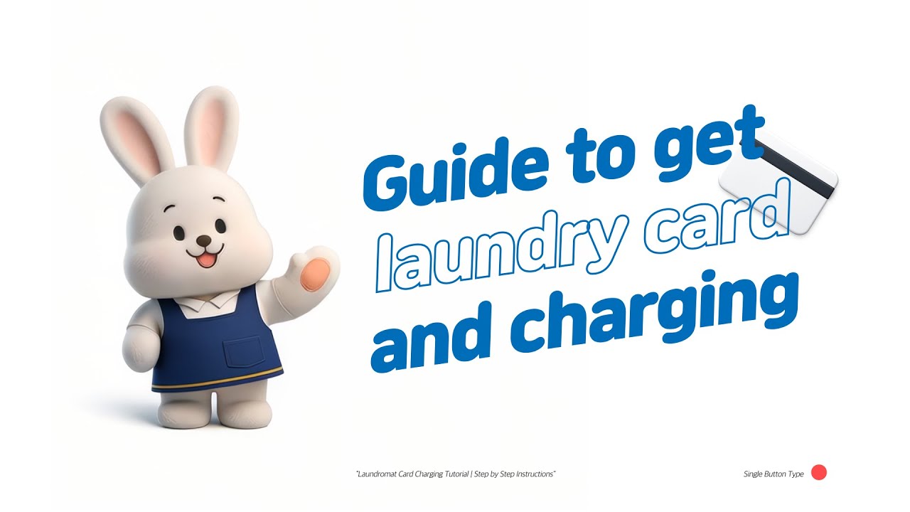 Guide to get laundry card and charging💳Single Button Type - YouTube