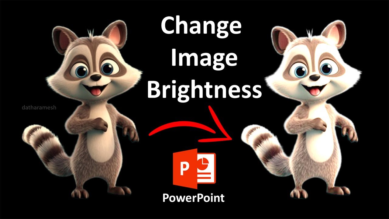 How to Change Image Brightness In PowerPoint - YouTube