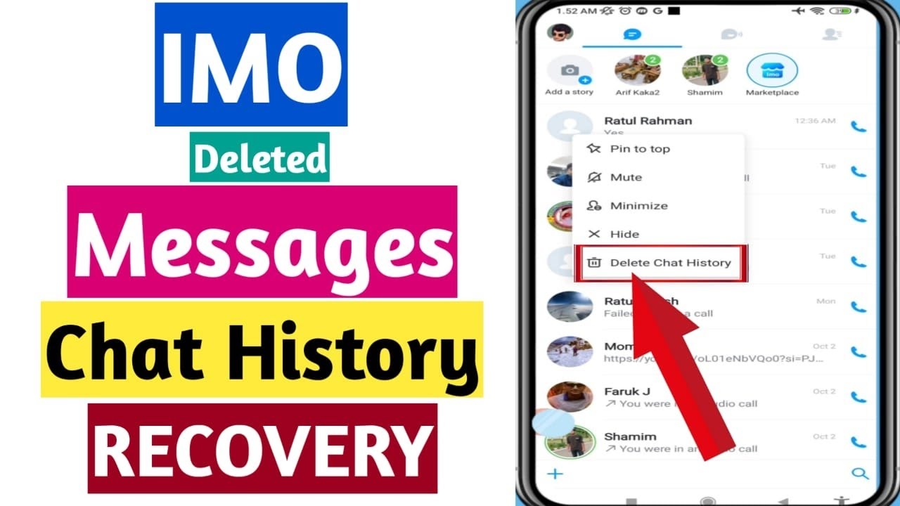 Imo Messages Deleted Recovery | Imo Chat History Recovery - YouTube