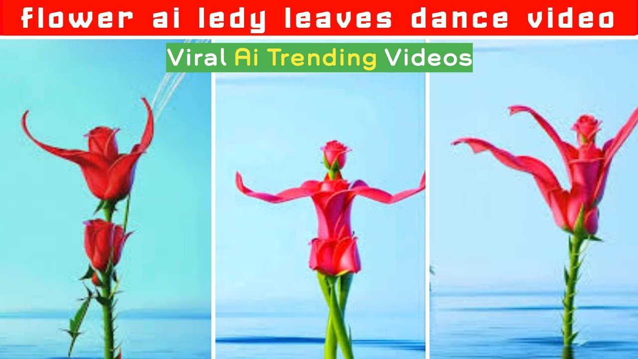 Flower Leaves 🍂Lady Ai Dance Video | Viral Ai Dance Video | Trending ...