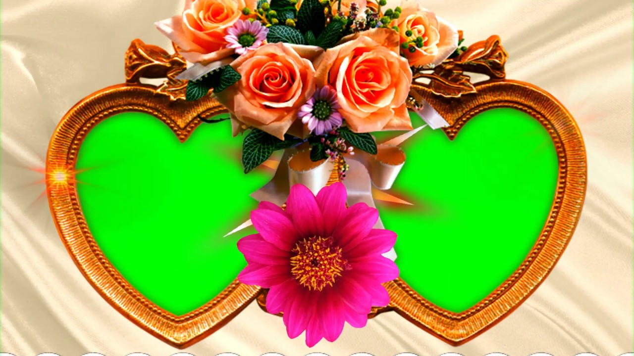New wedding photo frame green screen VFX project #18 - YouTube