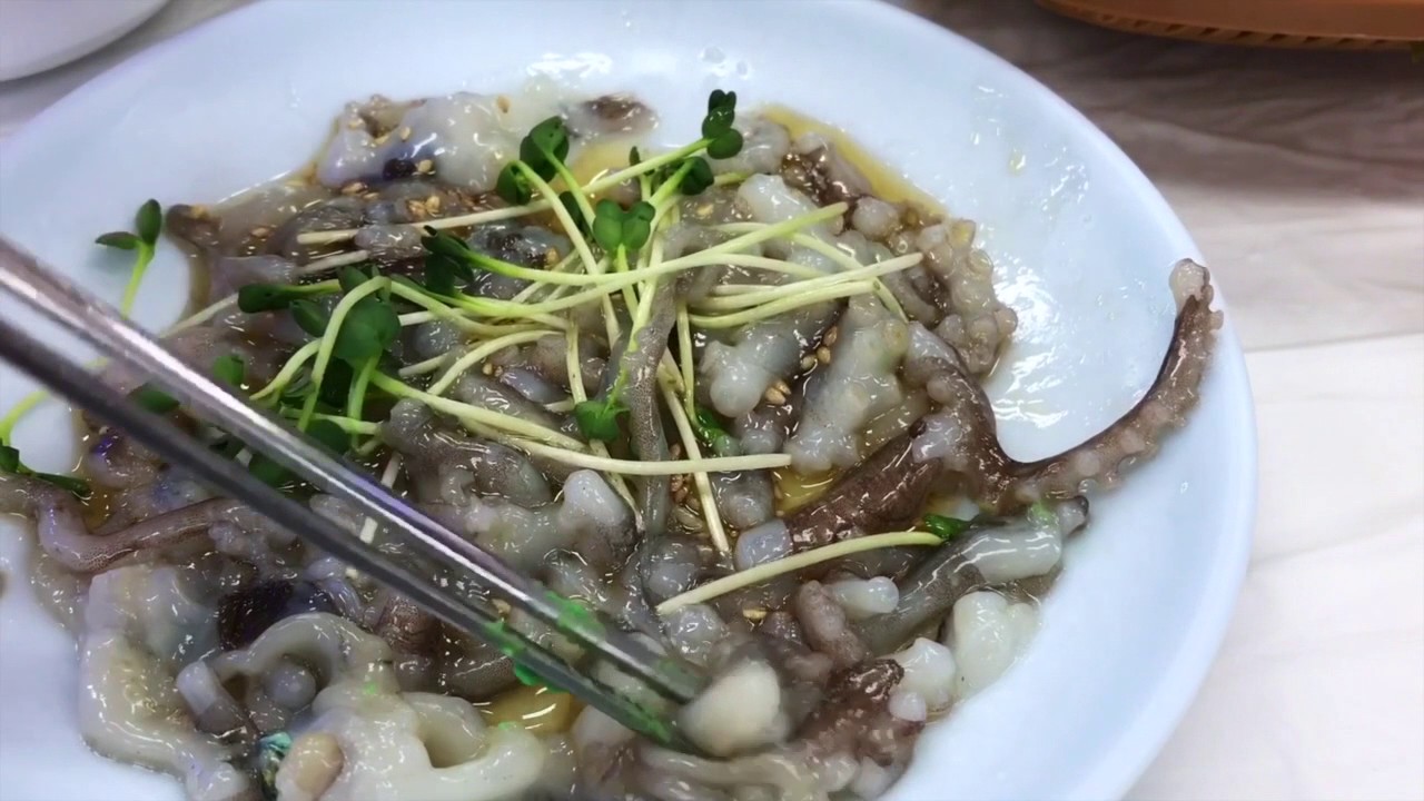 Eating Live Octopus in Korea - YouTube