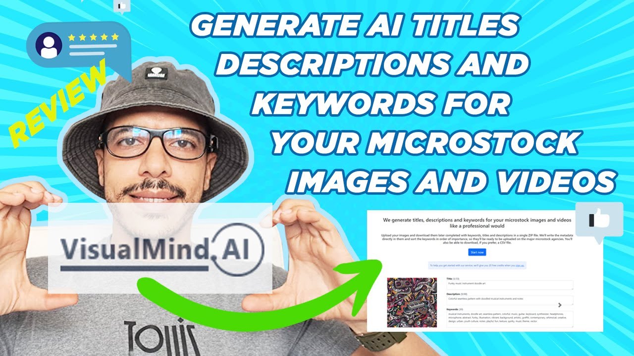 Visualmind.ai Review: AI-Powered Titles, Descriptions, & Keywords for Microstock Mastery! - YouTube