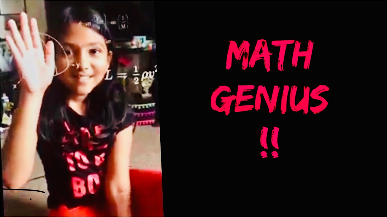 The math genius - YouTube
