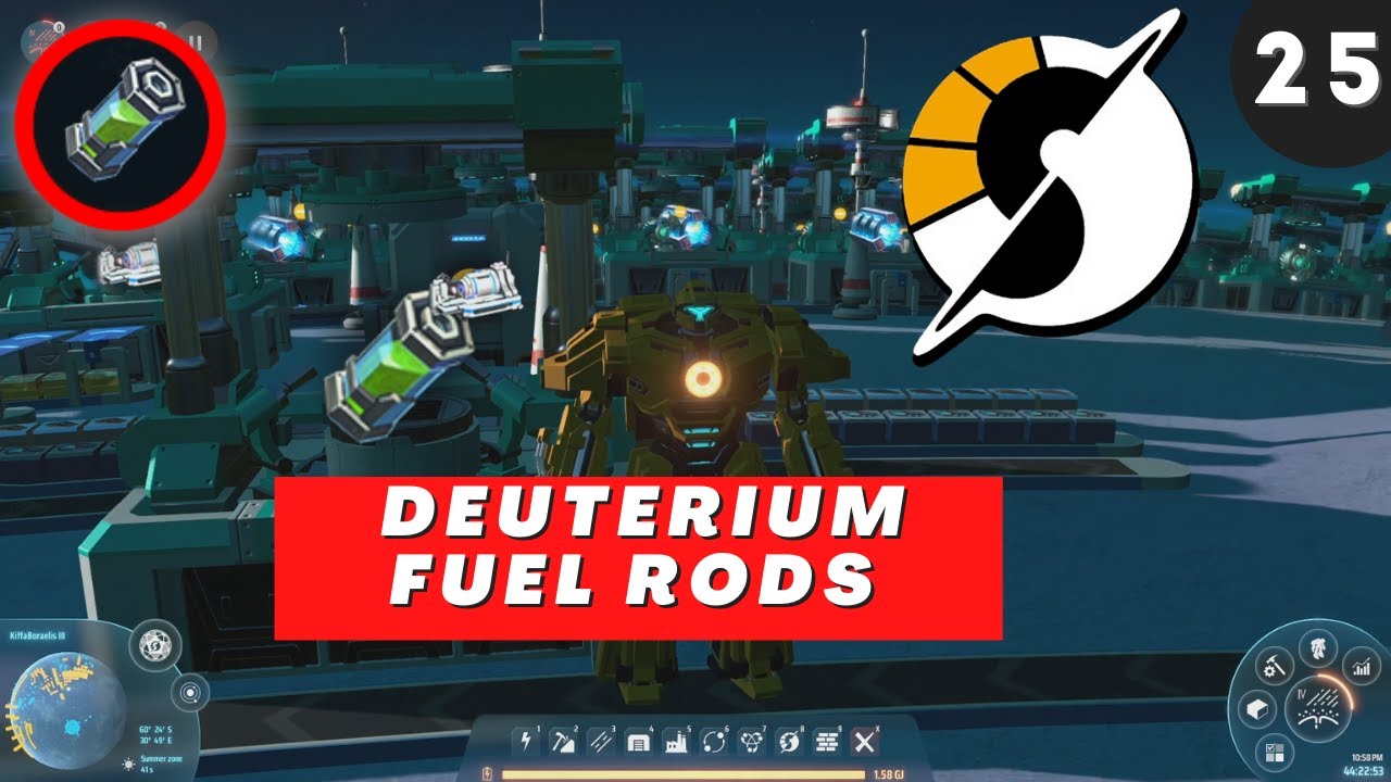 Setting Up Deuterium Fuel Rod Production - YouTube