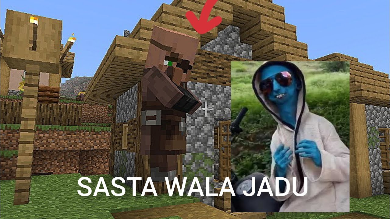 in Minecraft sasta wala jadu 😂#minecraft - YouTube