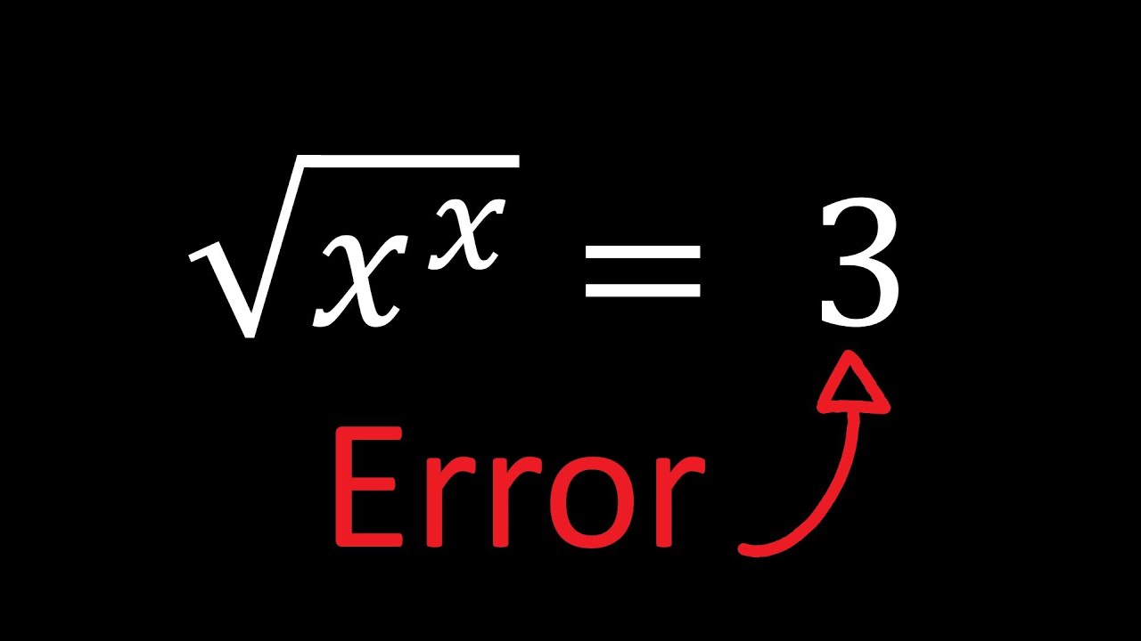 Square Root Lambert W Math Olympiad Question - YouTube
