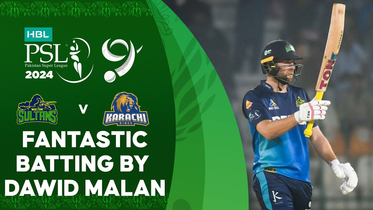 Fantastic Batting By Dawid Malan | Multan Sultans vs Karachi Kings ...