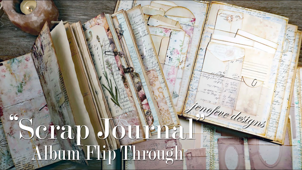 "Scrap Journal" Albums Detailed Flip Through - YouTube