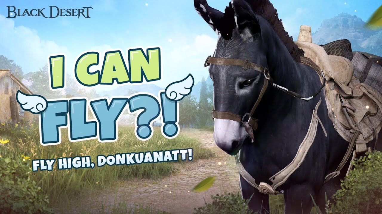 Donkey Flying 101 - Who Said Donkeys Can’t Fly? | Black Desert - YouTube