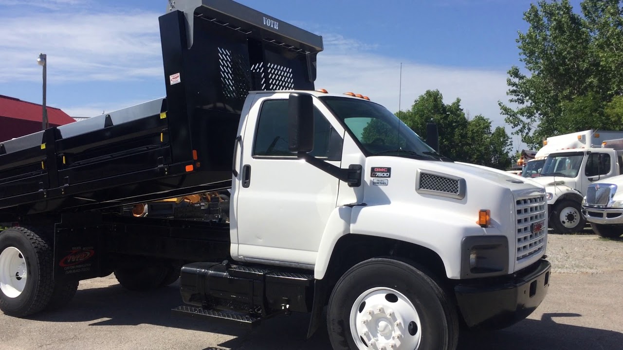 For Sale - 2008 GMC C7500 Landscape Dump Truck - YouTube