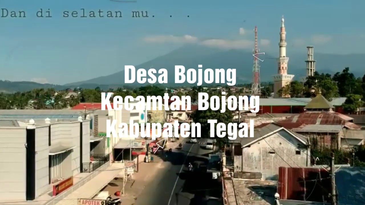 KEINDAHAN DESA BOJONG KECAMATAN BOJONG KABUPATEN TEGAL DARI KETINGGIAN ...