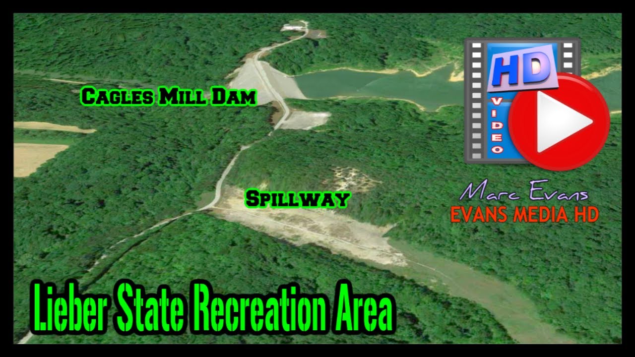 Lieber State Recreation Area , Dam and Spillway - YouTube