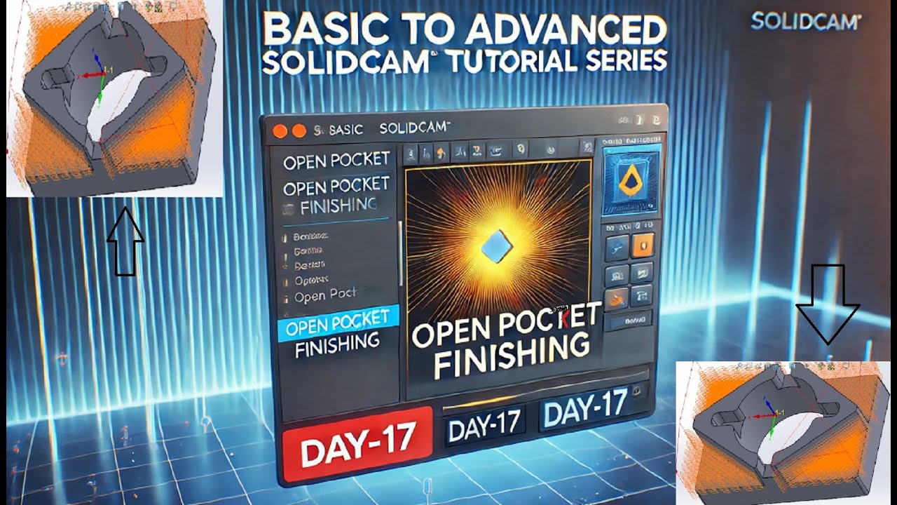 Open Pocket Finishing #SolidCAM #CNC #CAMSoftware #Machining #CNCProgramming #Manufacturing #Eng ...