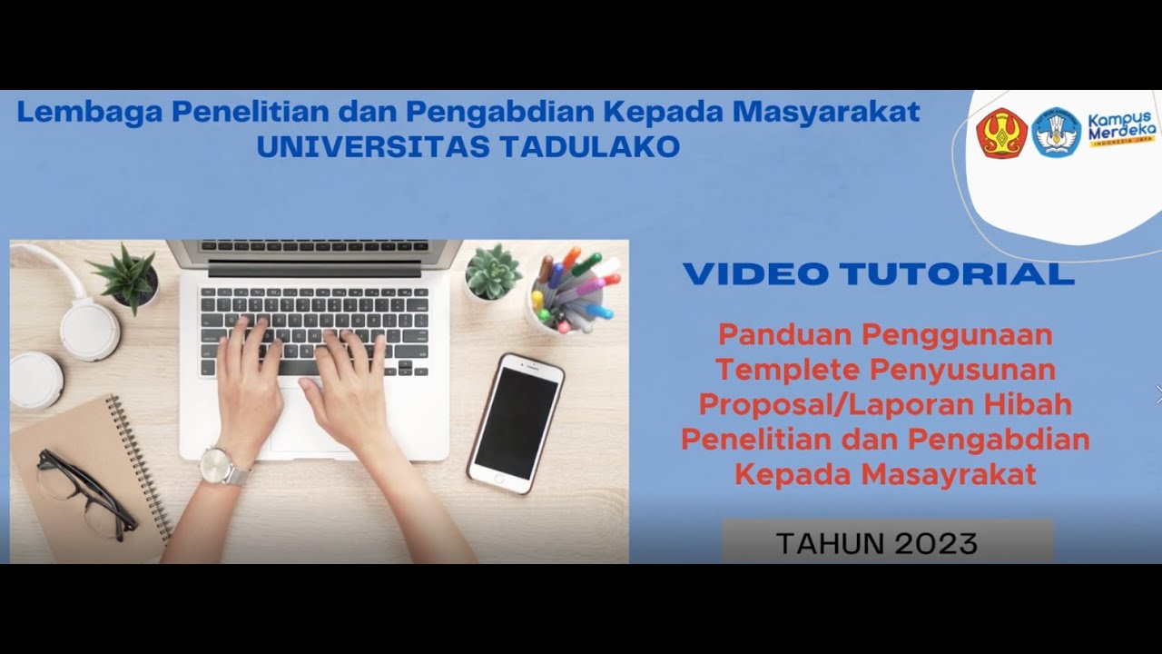 Video Tutorial Penggunaan Template Penelitian dan Pengabdian UNTAD 2023 - YouTube
