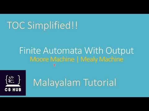 Finite Automata With Output |Moore And Mealy Machine | Definition | Example | Differences - YouTube