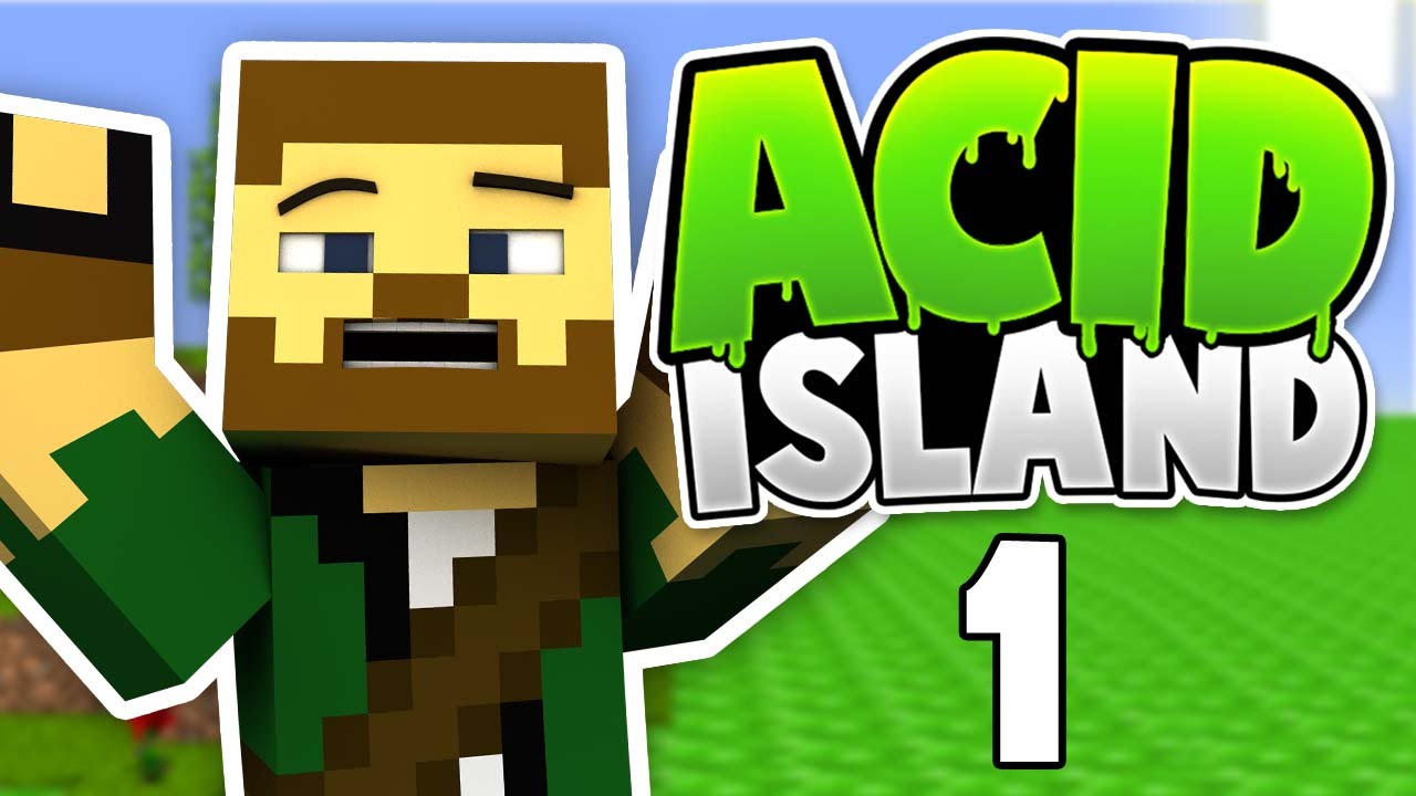 Minecraft | DON'T FALL INTO THE ACID!! | Acid Island #01 - YouTube