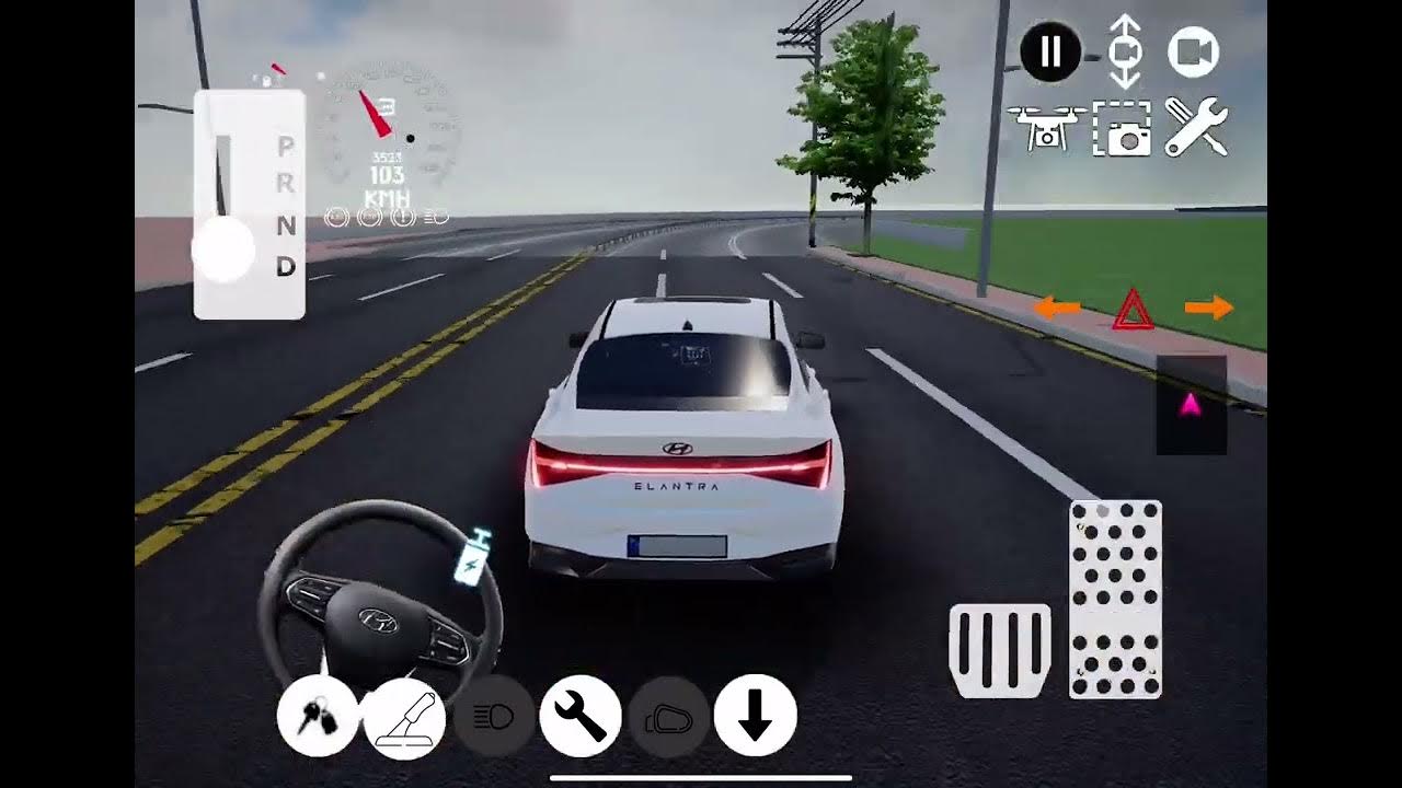 3d운전게임 현대 아반떼 cn7(엘란트라) 타고 드라이브 하기 - YouTube