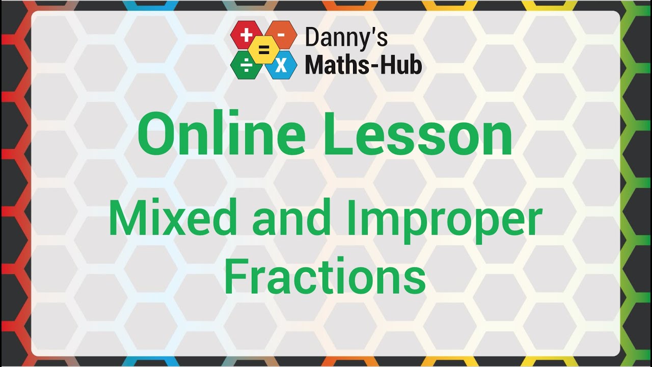 Mixed and Improper Fractions - Online Lesson - YouTube