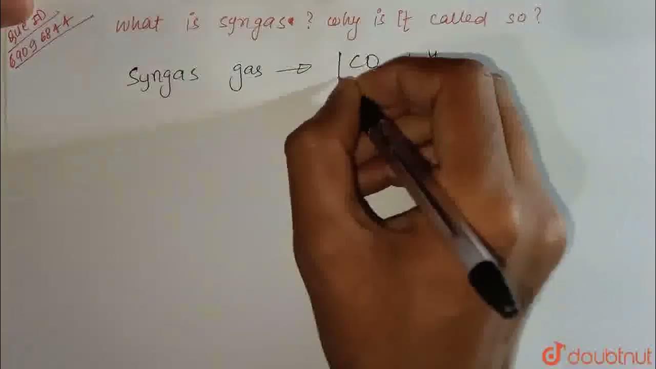 What is syngas ? Why is it called so? | CLASS 11 | HYDROGEN | CHEMISTRY | Doubtnut - YouTube