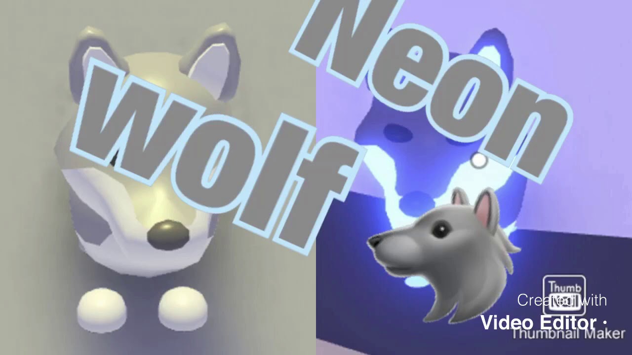 Roblox adopt me making a neon wolf 🐺 - YouTube