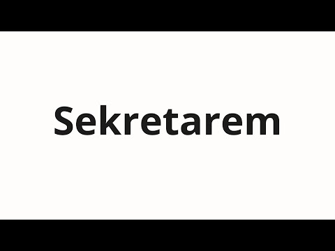 How to pronounce Sekretarem | Секретарём (Secretary in Russian)