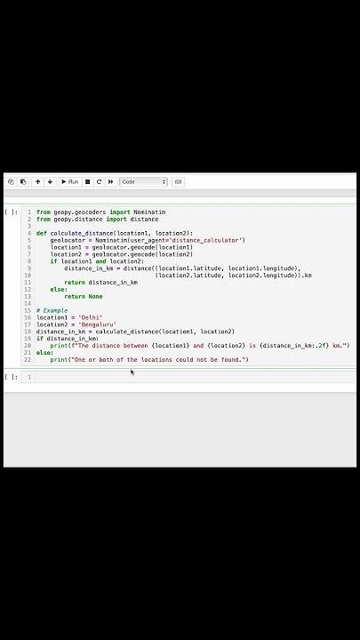 This is how you calculate distance between two places using Python 🤔 - YouTube