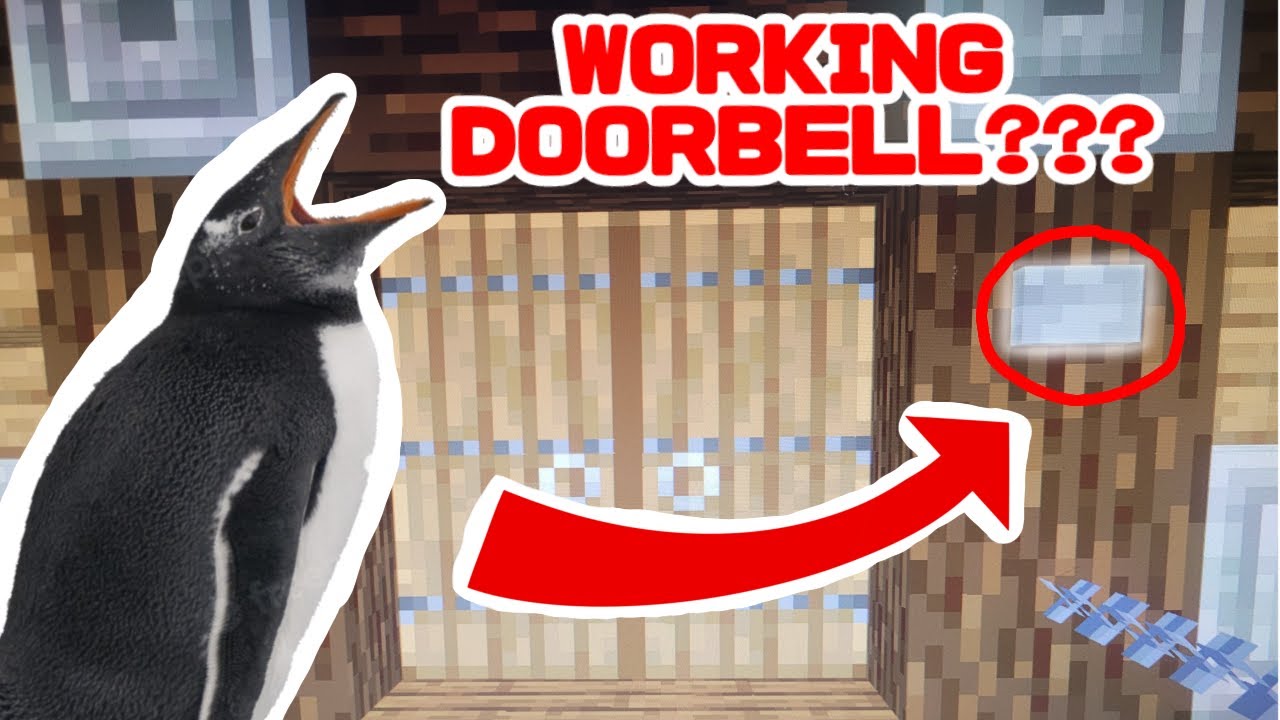 How to make a doorbell in Minecraft Bedrock Edition - YouTube