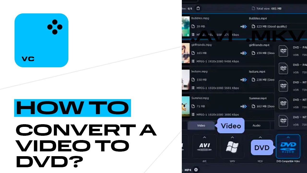 How to convert a video to DVD? - YouTube