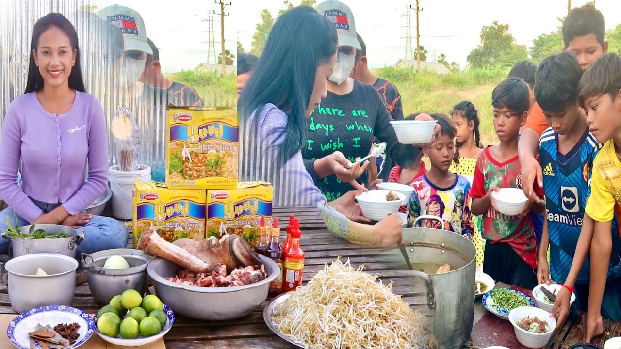 Prepare The Best Vietnamese Beef Pho Feed 40 Poor Kids | My Secret Pho ...