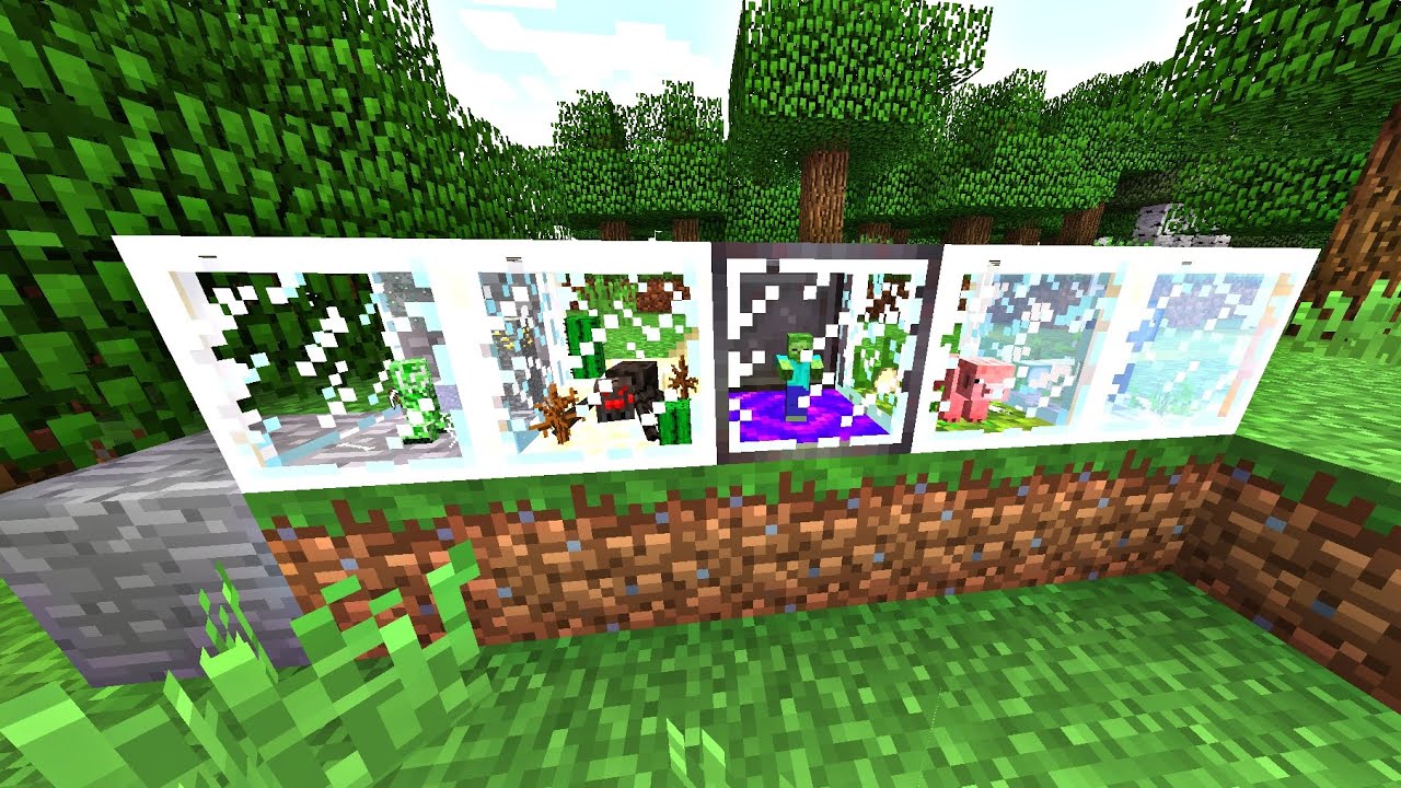 MINI BIOMAS y MINI MOBS en MINECRAFT - YouTube