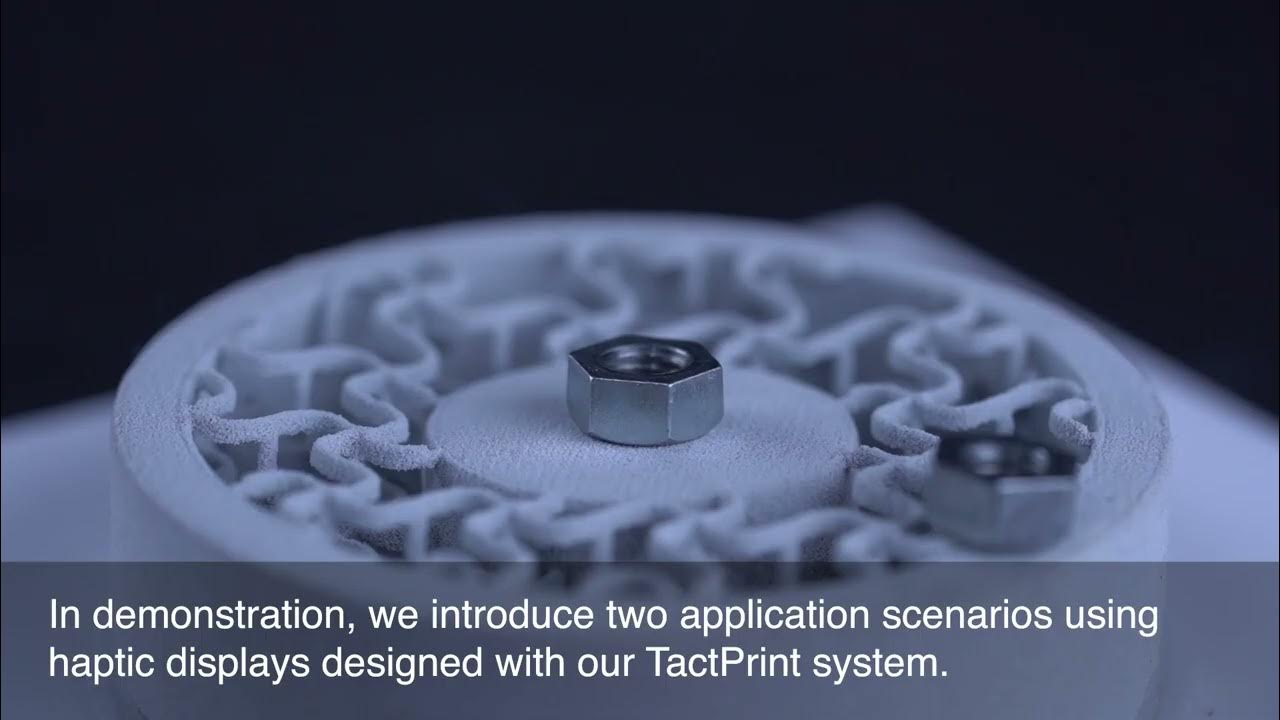 TactPrint: 3D Printing Lattice-based Tactile Displays with Optimized and Local Vibration - YouTube